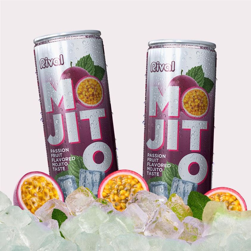 Mix box Mojito Drinks ( Mohito) 12 cans lemon & Mint , 12 cans Passion ...