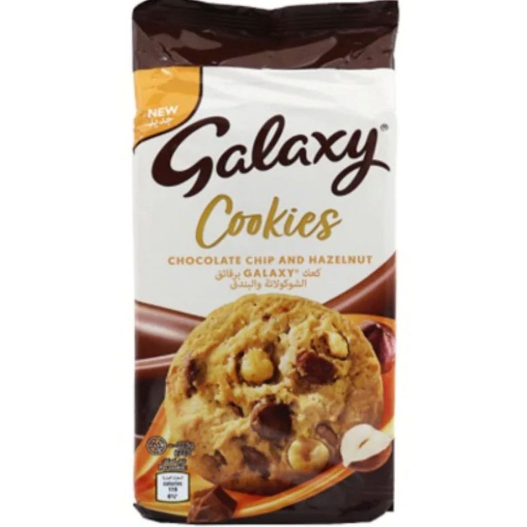 Galaxy Cookies Chocolate Chip And Hazelnut, 180g - NJM Trading